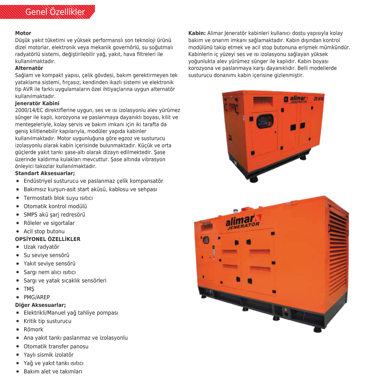 ALMDZ 200 – Alimar Jeneratör